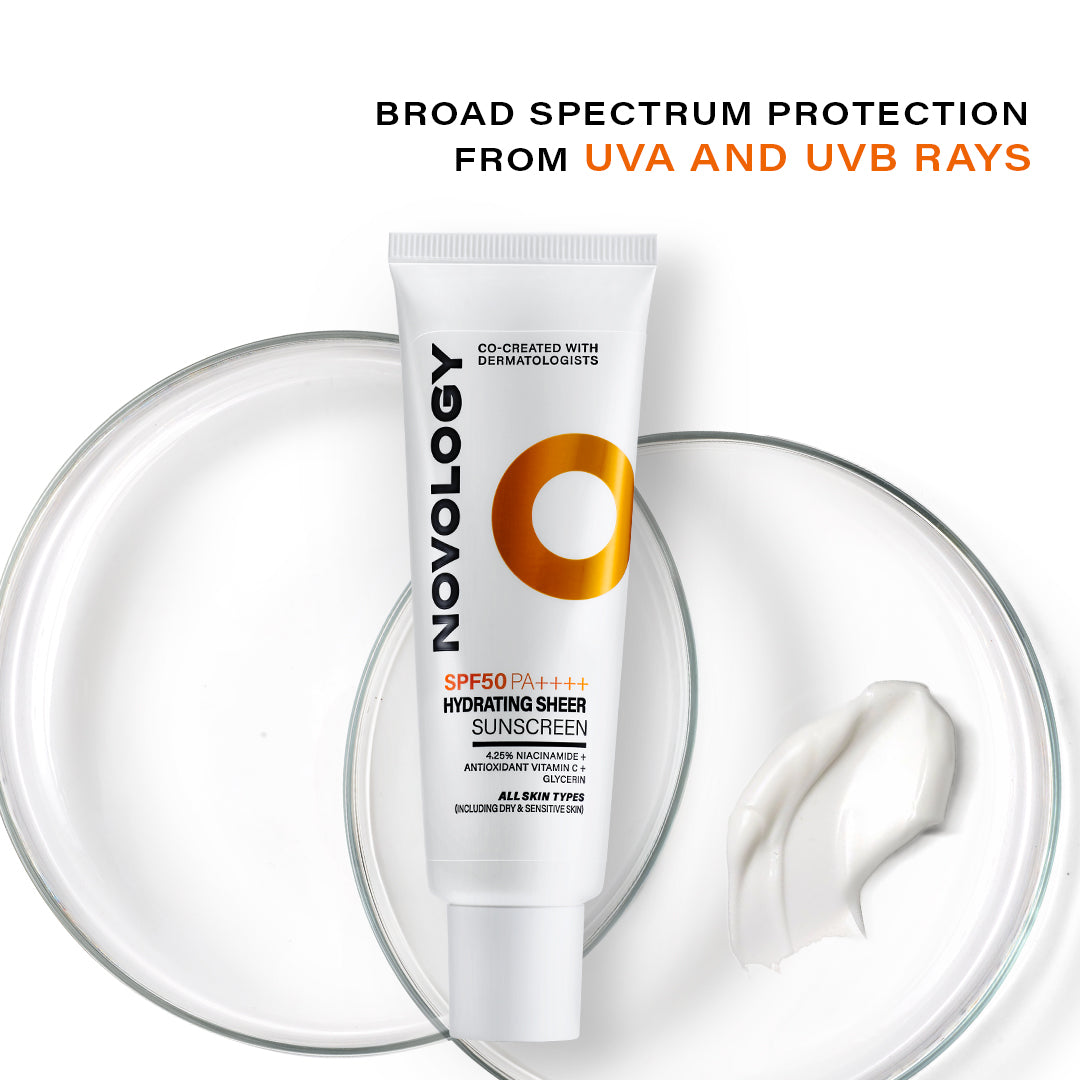 Photostable Hydrating Sunscreen with SPF 50 PA++++ | Novology